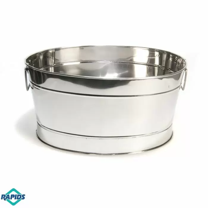 Stainless Steel Ice Tub | Large Oval Party Ice Tub