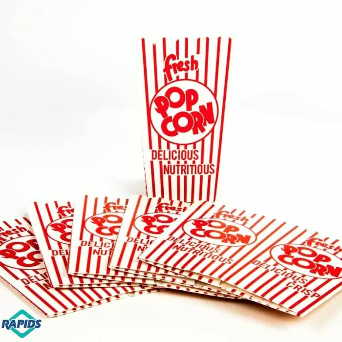 Popcorn Scoop Boxes 6" Tall .75 oz. | Bulk Red & White Popcorn ...