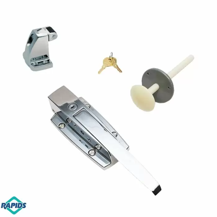 Walk-in Cooler Door Lock Kit with Inside Release & Strike | Heavy-Duty ...