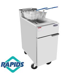 Atosa ATFS-50-NG Floor Fryer | 50 lb | 136,000 BTU Natural Gas