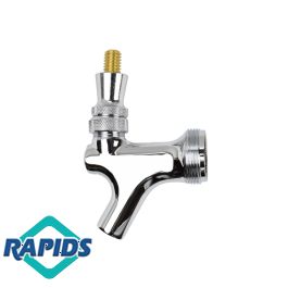 Round Top Chrome Draft Beer Tap Faucet - NSF-Listed, Durable and Easy ...