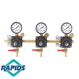 Olmstead 3-PC Three-Way Secondary Pressure Control Unit | Plate Mounted