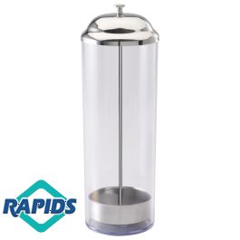 Winco SDP-3 Old-Fashioned Pull-Up Straw Dispenser 100 Capacity