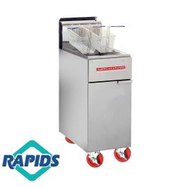 American Range AF-50HE Natural Gas 50lb Floor Fryer | High-Performance ...