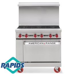 American Range AR6 36" Gas Range | 6 Burners, 26-1/2" Oven