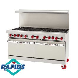 American Range AR-10 60" Gas Range | 10 Burners, Two 26-1/2" Ovens