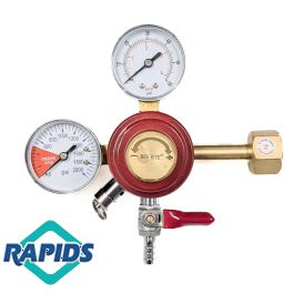 Bev Rite High Pressure Dual Gauge Primary Regulator with Shut-Off ...