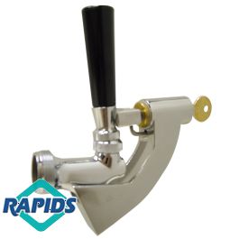Chrome Faucet Lock for Draft Beer Taps | Secure Slide-On Beer Tap Lock