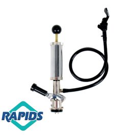 3" Offset Draft Beer Tower Extension, Chrome Plated Brass