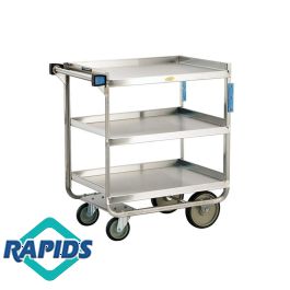 Lakeside Utility Cart, 650 Lb Cap, 3 Shelves