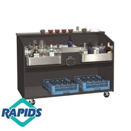 Advance Tabco D-B Portable Bar with Stainless Steel Worktop & Ice Bin