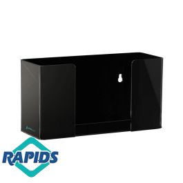 Alpine 1 Box Black Acrylic Glove Dispenser | ADI902-01-BLK