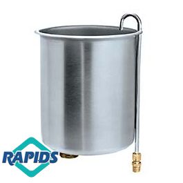 Dipwell 6" Round Dipper Well Sink | Stainless Steel Ice Cream Scoop Rinser