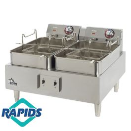 Star-Max 530TF Twin Pot Electric Countertop Fryer – 30 lb Capacity
