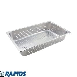 Full Size Perforated Steam Table Pan, 4" Deep