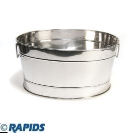 Stainless Steel Ice Tub | Large Oval Party Ice Tub