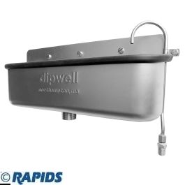 Dipwell 15" Dipper Well for Ice Cream Scoops - Stainless Steel Unit